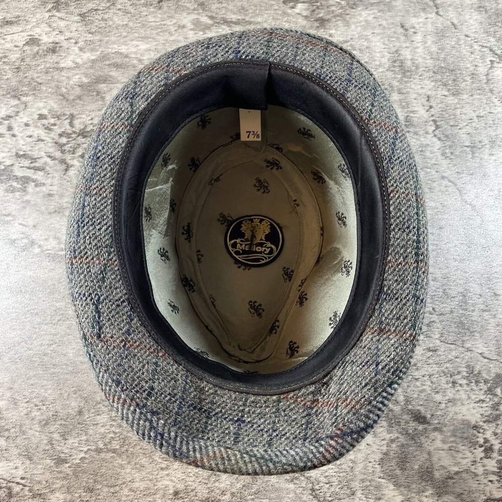 Vintage Stetson Mallory Fedora Hat Wood Tweed Mens Me… - Gem